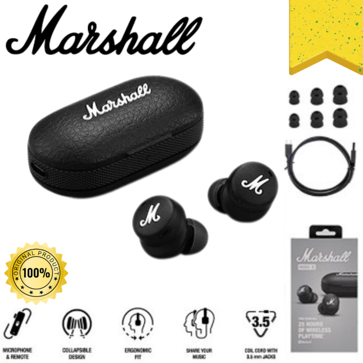 Marshall Mode II True Wireless Earphones TWS Bluetooth 5.0 In-Ear ...