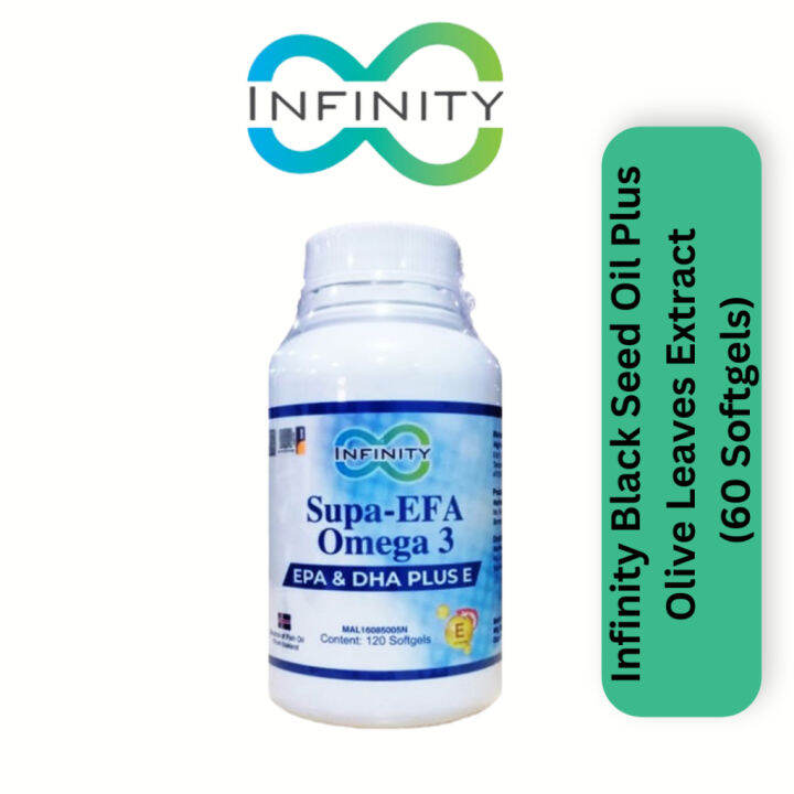 Infinity Supa-EFA Omega 3 EPA & DHA Plus E (120 softgels) [MAL16085005N] HALAL | Lazada