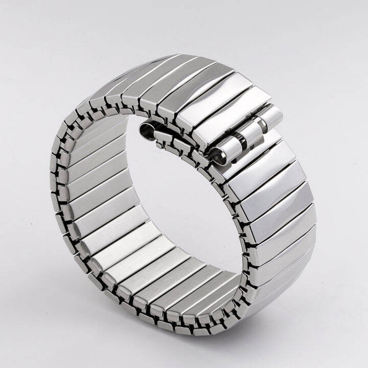 17mm 20mm Elastic Stainless Steel Strap for Swatch Polished Matte ...