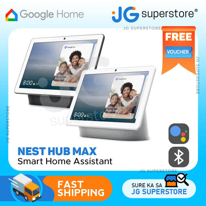 Google Nest Hub Max 10-Inch Touchscreen Bluetooth Smart Home Display with Google Assistant and ...