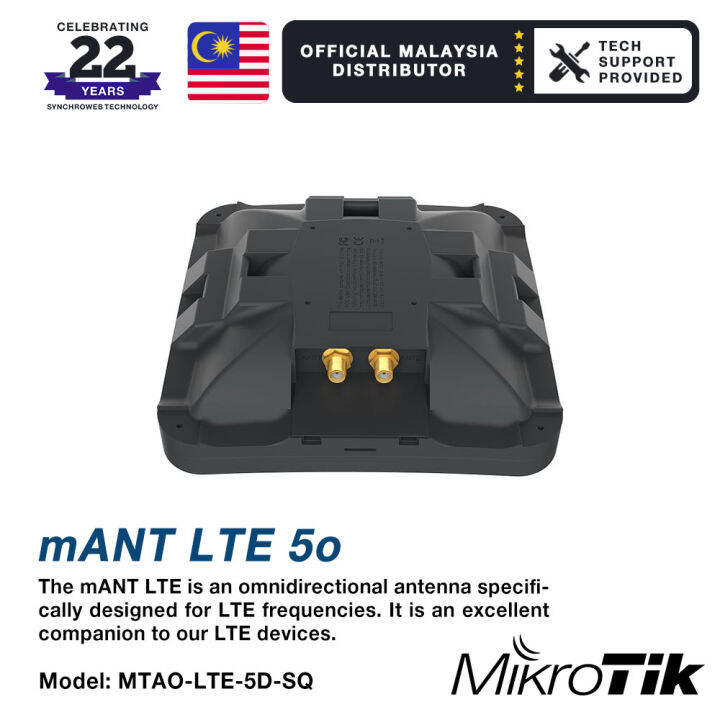 Mikrotik mANT LTE 5o 5dBi LTE antenna with 2 x SMA connectors | Lazada