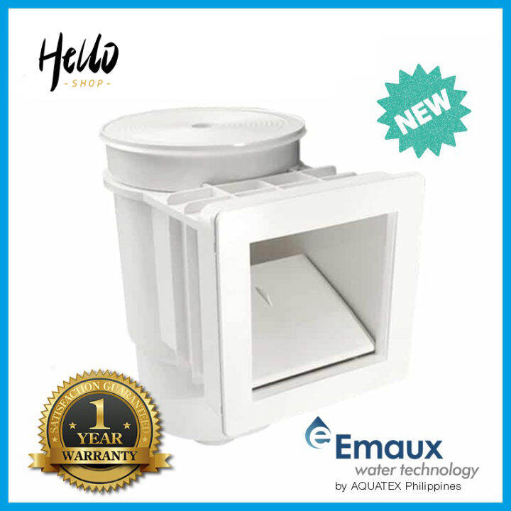 EMAUX EM0010 Complete Standard Wall Skimmer 1.5" Inlet (Gunite/Concrete ...