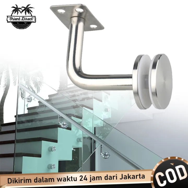 Handrail Connector Bracket Stainless Steel Konektor Hand Railing Glass ...