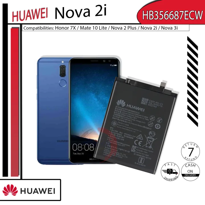 Huawei Nova 2i Battery Model: HB356687ECW (3340mAh) Original Equipment ...