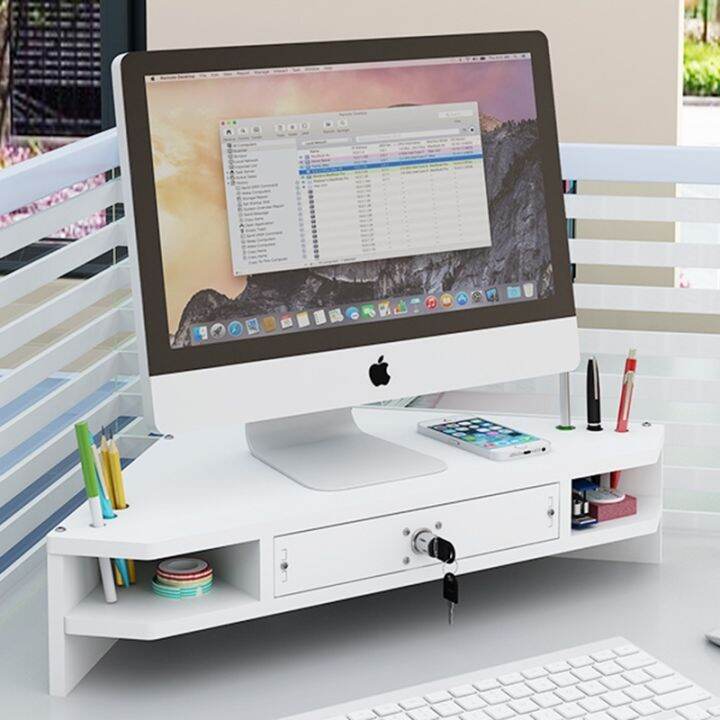 Computer stand desktop height riser monitor rack laptop stand table ...