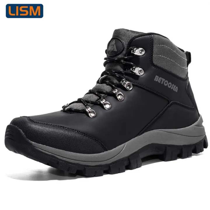 LISM 2022รองเท้าเดินป่ากันน้ำผู้ชายรองเท้าผ้าใบปีนเขากลางแจ้งทหารรองเท้ายุทธวิธี COD | Lazada.co.th
