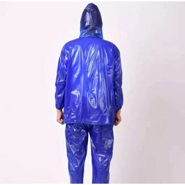 COD Waterproof Transparent Pocket Raincoat Set Pants & Jacket Kapote ...