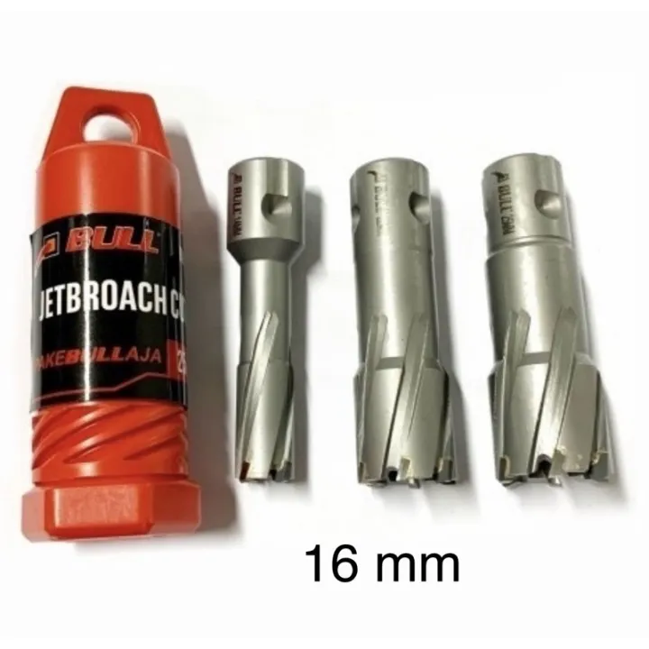 Mata bor jetbroach jetbrot 16 mm BULL jet broach potong besi plat ...