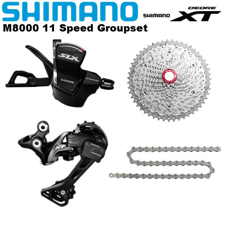 SHIMANO DEORE XT M8000 Groupset 11 Speed MTB Mountain Bicycle Shifter Rear Derailleur Sunrace ...