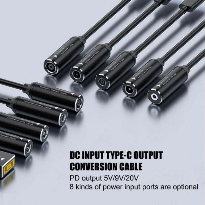 PD65W Type C to Universal Notebook Adapter Connector DC Power Port ...