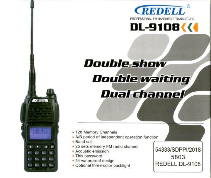 HT Redell DL-9108 Dualband Original Garansi Resmi | Lazada Indonesia