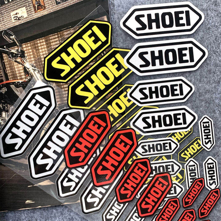 SHOEI Helmet Windshield glass Reflective Stickers MOTO Car Sticker ...
