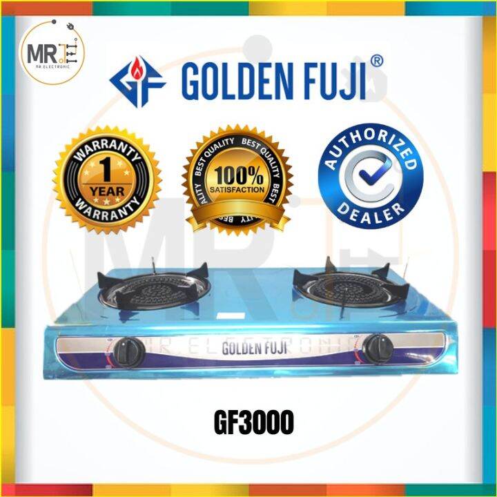 Golden Fuji 2 Burner Gas Cooker PowerFul Burner Gas Stove GF3000 Snless ...