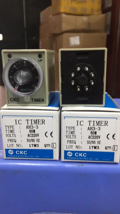 Rơ le thời gian Timer CKC AH3-3 220VAC 60M | Lazada.vn