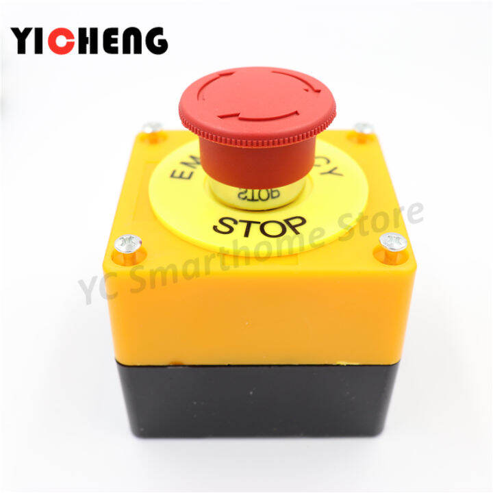 E-stop Push button emergency stop switch button box one normally open ...