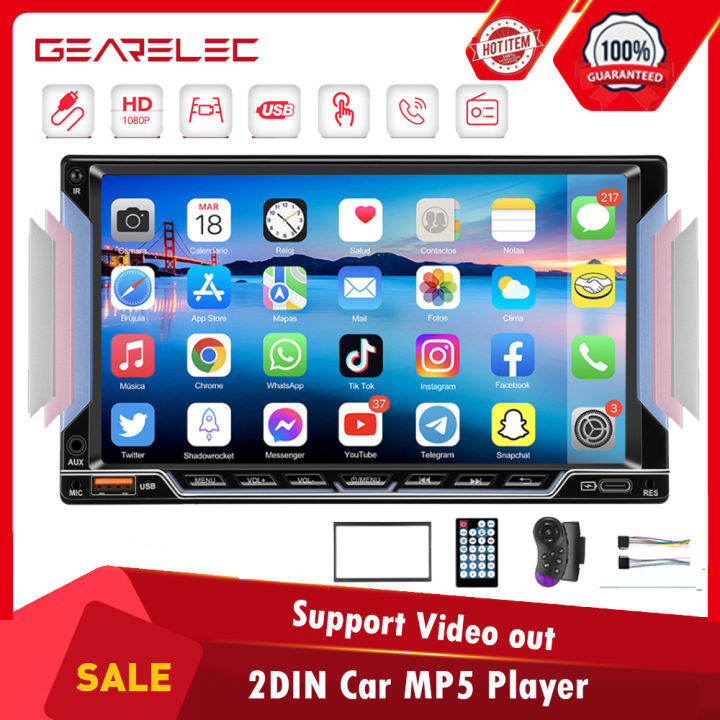 GEARELEC 7inch car player 2 Din Car Stereo FM Radio Touch Screen ...