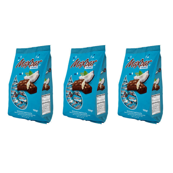 Maxbar Coconut Chocolate Bar (142g) - (Pack of 3) | Lazada