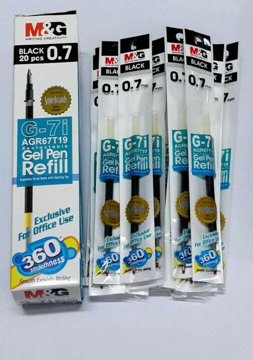 M&G Gel Pen Refill G7I (Suitable For R5-0.7Mm) (1Box 20Pcs) | Lazada