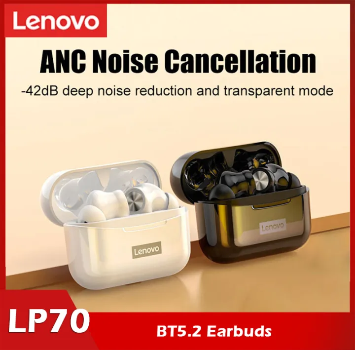 Lenovo LP70 Noise Cancelling Edition True Wireless Stereo ANC Bluetooth Earphone HD Stereo Sound ...