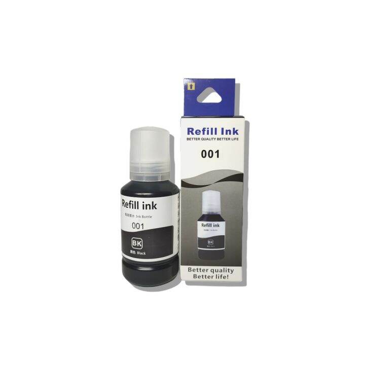 001 Refill ink Bk 127ml Premium Ink For Epson L3110 L4150 L4160 L6160 ...