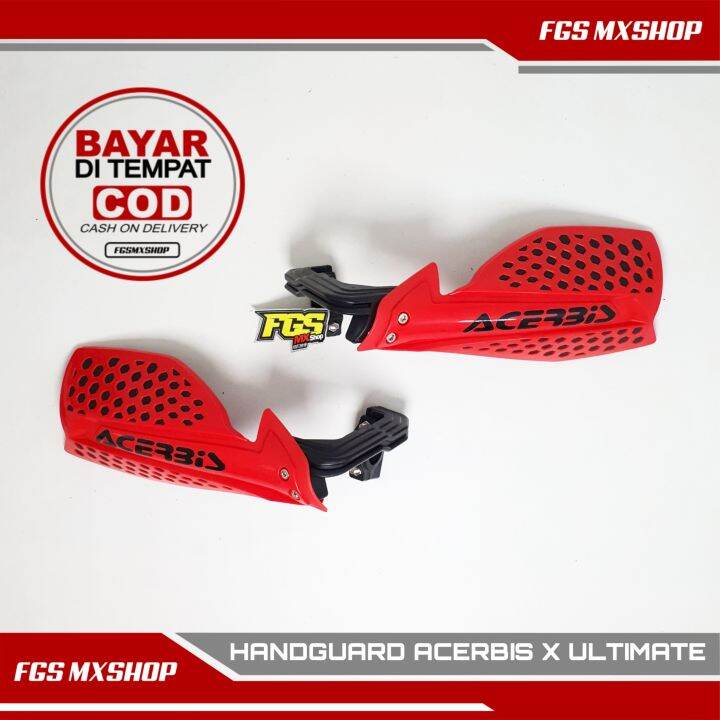 HANDGUARD ACERBIS X ULTIMATE MERAH UNIVERSAL HANDGUARD KLX CRF YZ KX ...