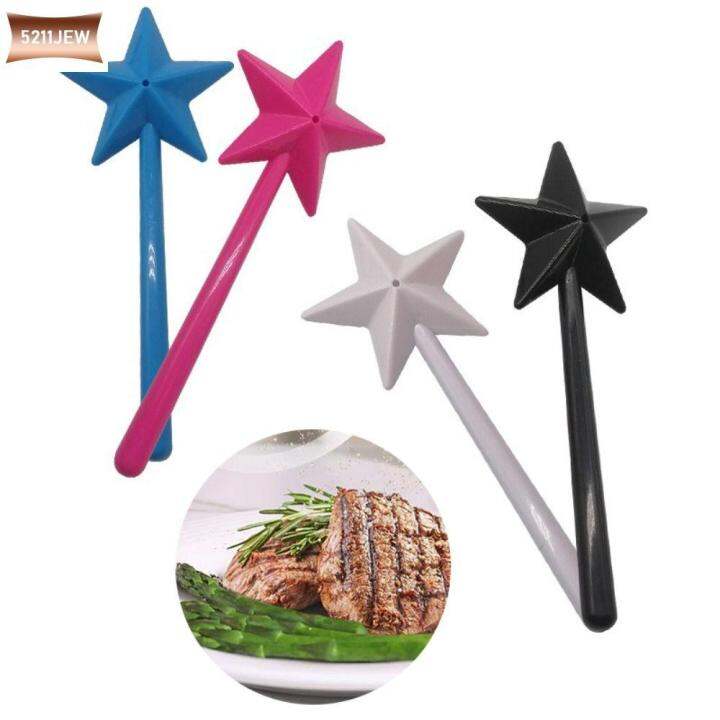5211JEW Star Salt Shakers Plastics Refillable Seasoning Shaker Creative ...