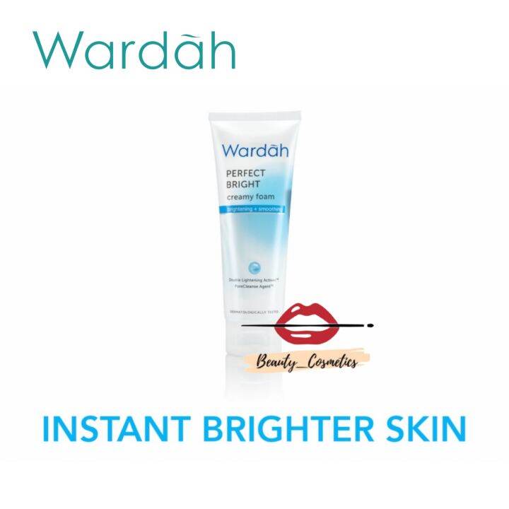 Wardah Perfect Bright Creamy Foam Brightening + Smoothing (Strip Biru ...