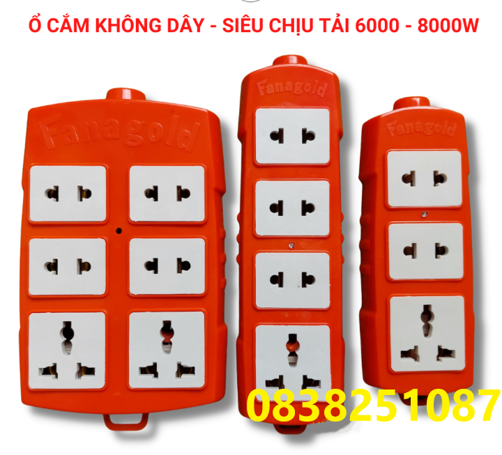 Ổ Cắm Điện Siêu Chịu Tải 8000W - Không Dây | Lazada.vn