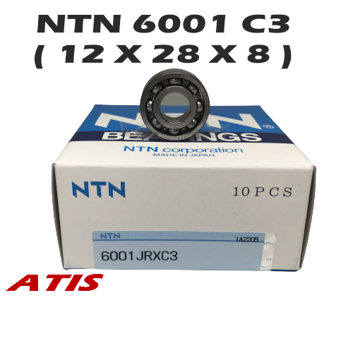 NTN 6001 ( 12 x 28 x 8 ) 100% ORIGINAL Open Type Deep Groove Ball ...