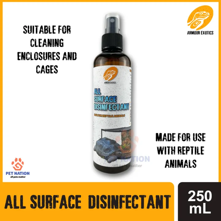 Armour Exotics All Surface Disinfectant 250mL Reptile Disinfectant ...