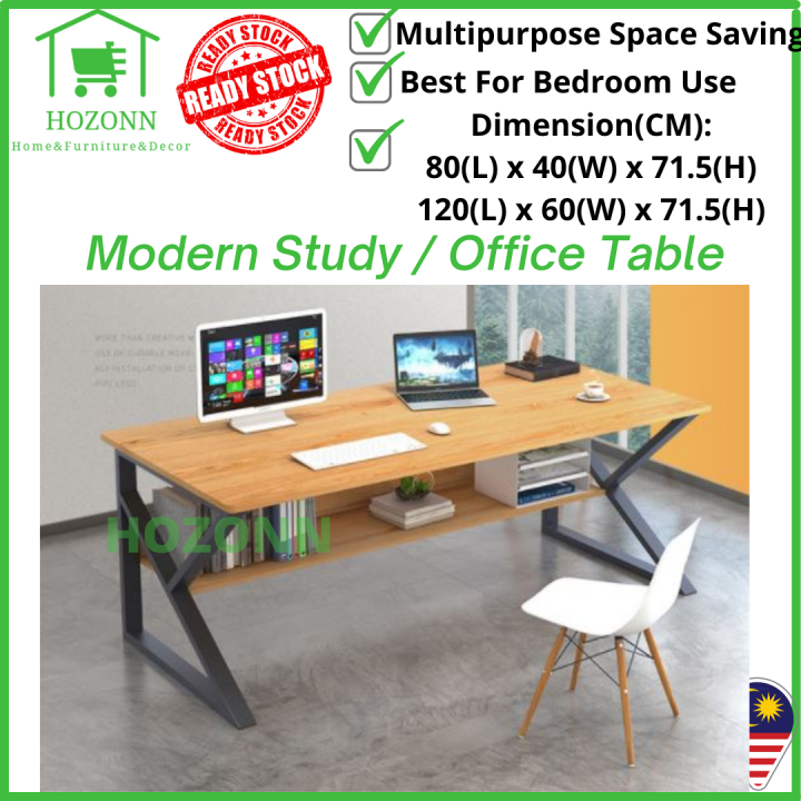 HOZONN Office Table Study Meja Computer PC Laptop Table Meja Printer ...