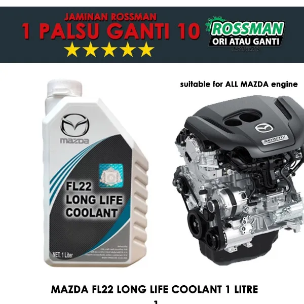 Genuine Mazda Coolant Premix FL22 50/50 Long Life Coolant Thailand Pre ...