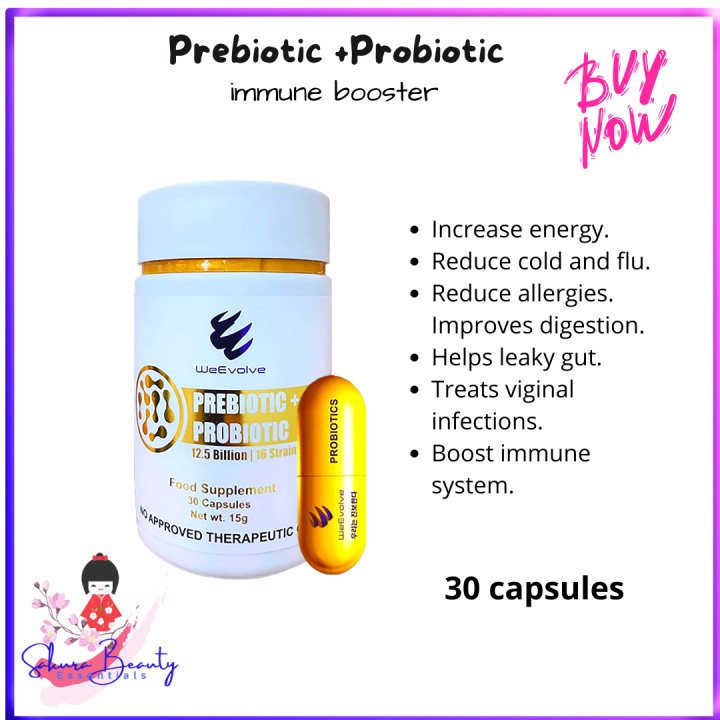 Sakura Essentials Authentic Probiotic + Prebiotics Capsule Tummy Safe ...