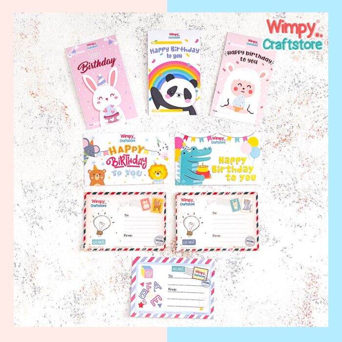 Kertas Kado Label Pengiriman Kartu Ucapan Ulang Tahun Greeting Card ...