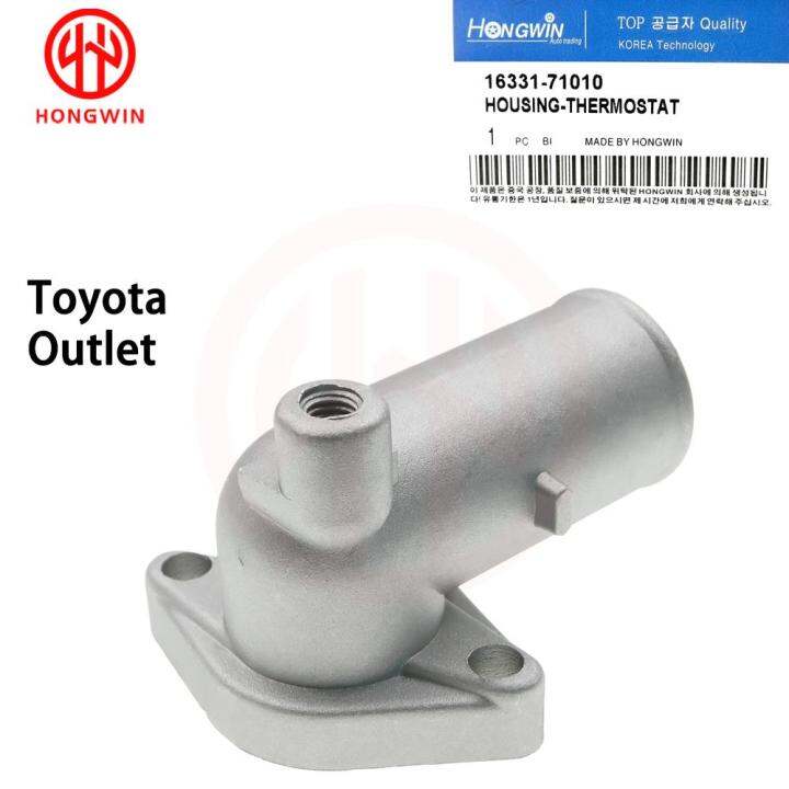 New Fitting Coolant Thermostat Housing Water Outlet Fits Toyota ...