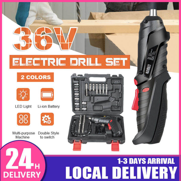 Electric Screwdriver Cordless Driver Drill 3.6V Rechargeable Cordless ...