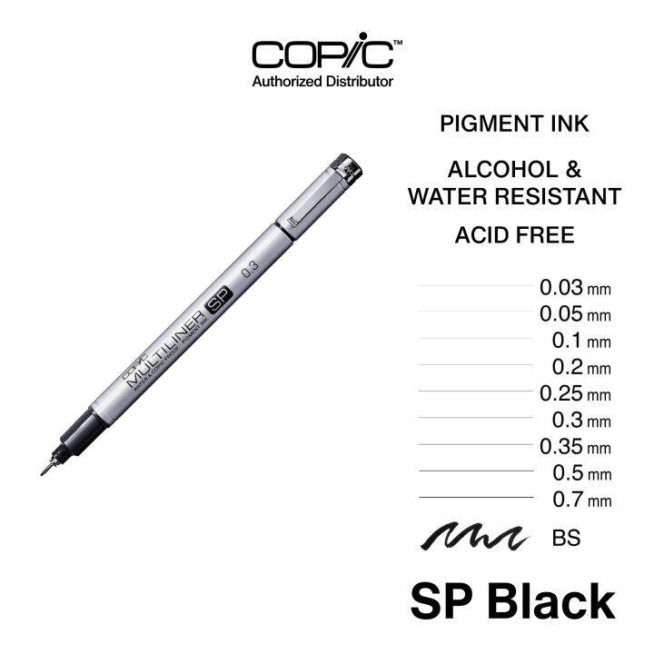 Copic Multiliner SP Black (0.03mm-0.7mm) | Refillable | Lazada PH
