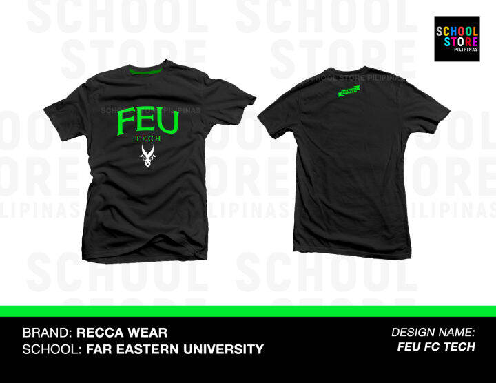 FEU FC Shirt - RECCA WEAR Shirt for Men Women Unisex - (FEU TECH - FEU Diliman) | Lazada PH