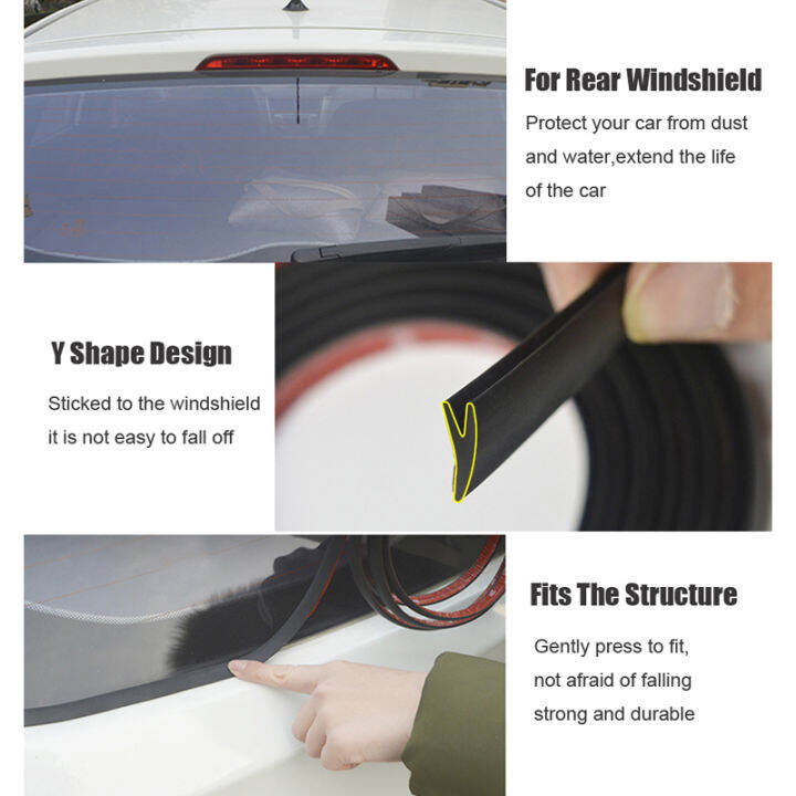 Car Rear Window Seal Strip Y Shape Auto Rubber Sealing Strips For ...