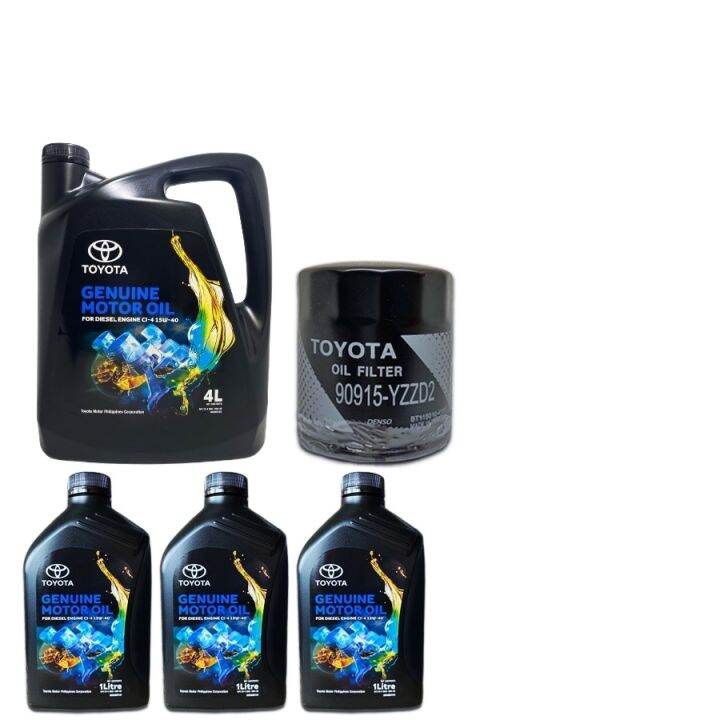 TOYOTA FORTUNER/INNOVA/HILUX OIL PACKAGE 7L MOTOR 15W-40 DIESEL OIL ...