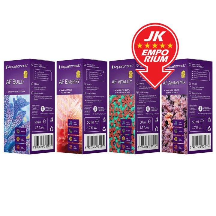 Aquaforest ABEV Coral Supplement AF Build Energy Vitality Amino Mix ...