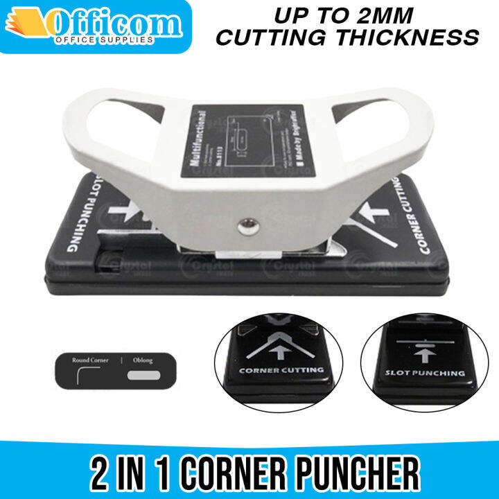 2in1 Heavy Duty Structure Corner Puncher for Laminated Cards | Round ...