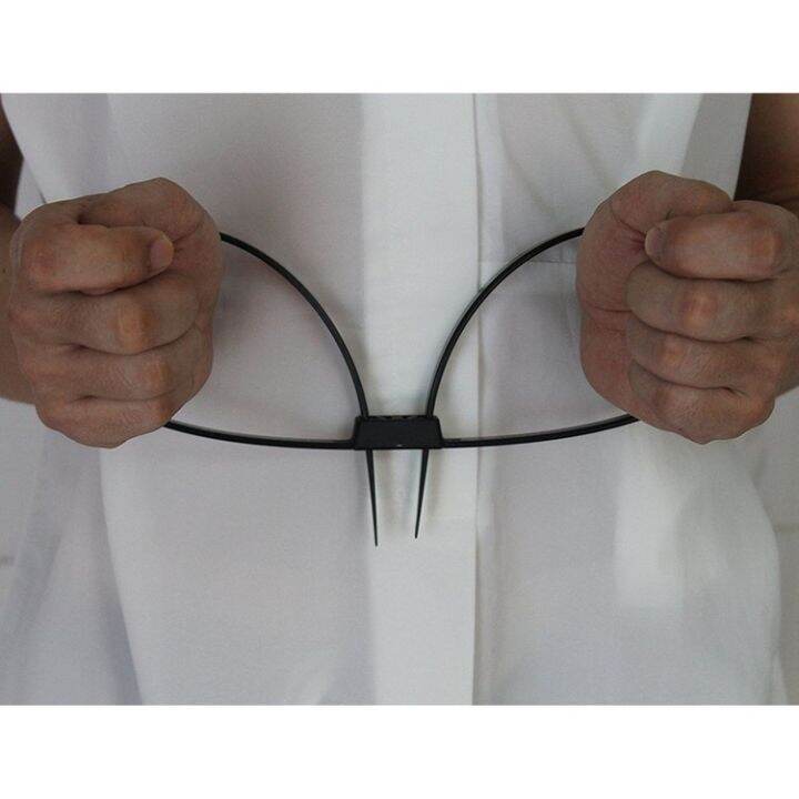 Plastic Handcuffs Nylon Cable Ties Police Double Zip Ties Flex Cuff ...