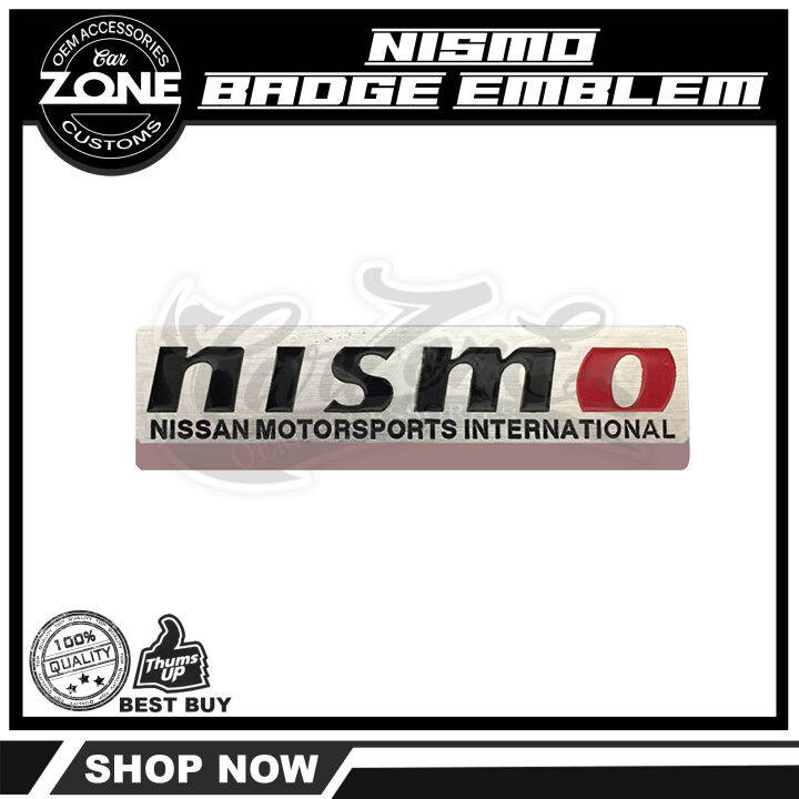 Nismo Motorsports International Aluminum Badge Emblem (for Nissan Cars ...
