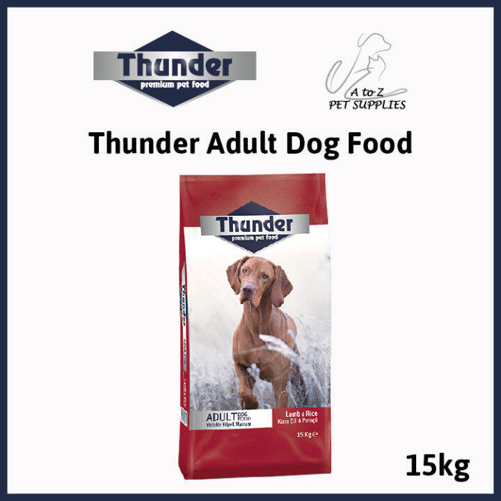 THUNDER Adult Dog Lamb & Rice 15kg | Lazada