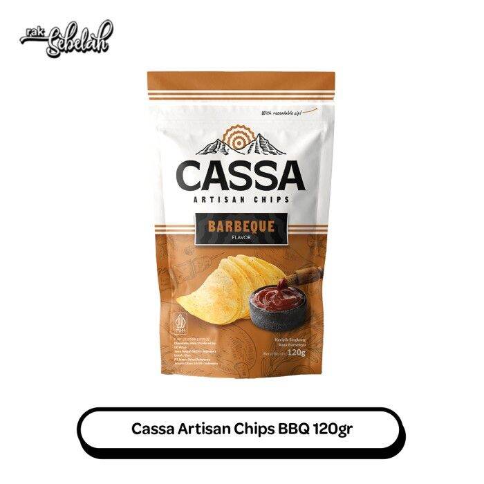Cassa Artisan Chips Barbeque BBQ 120g - Cassava Chip Keripik Singkong ...