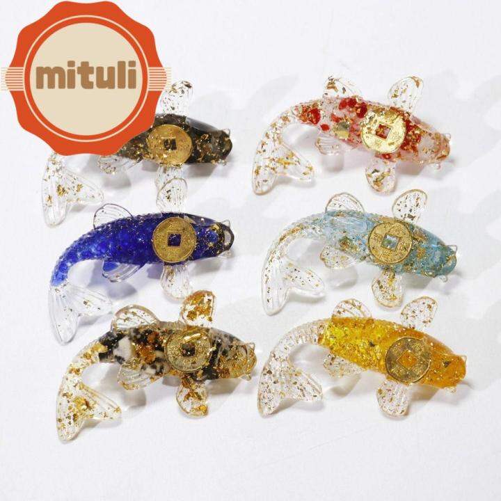 MITULI ขอให้โชคดีของขวัญตกแต่งงานฝีมือน่ารักคริสตัลคราฟต์ปลาคราฟ ...
