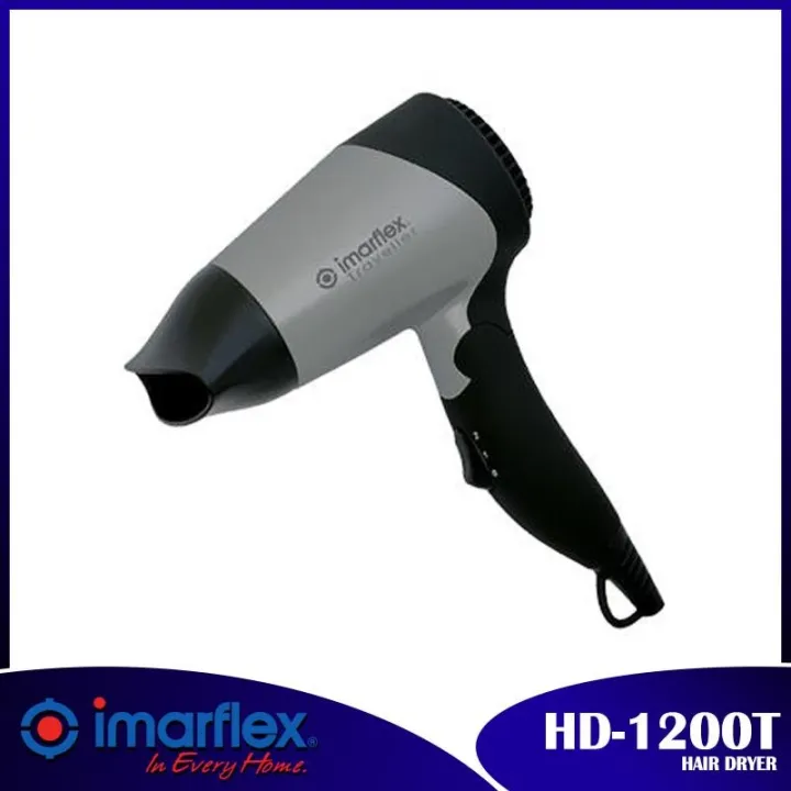 Imarflex HD-1200T 1200 watts Hair Dryer Blackdinnerware Hair dryer household hair dryer portable ...