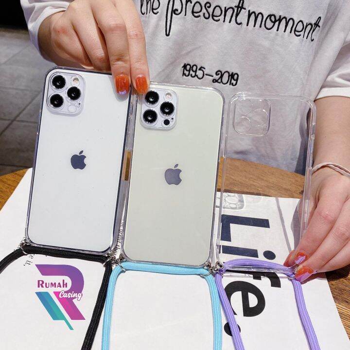 Rc Softcase Clear Case Bening Sling Tali Lanyard Slingcase Bening Polos
