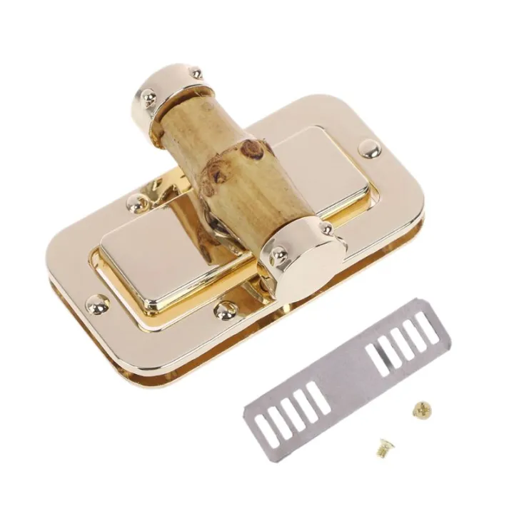 Metal Bamboo Rectangle Shape Clasp Turn Lock Twist Locks DIY Handbag ...